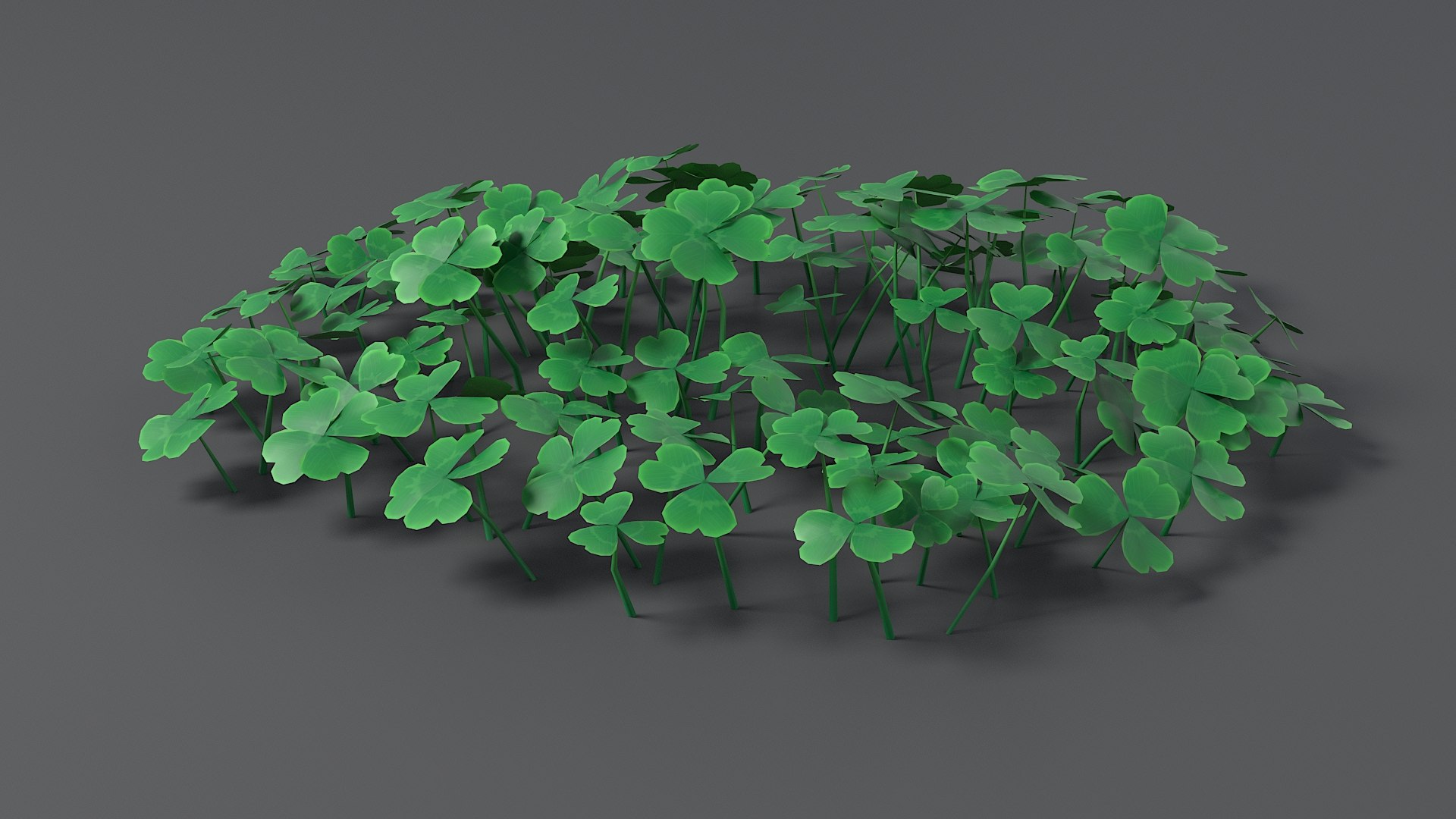 3D Cartoon Clover 09 Model - TurboSquid 2043177