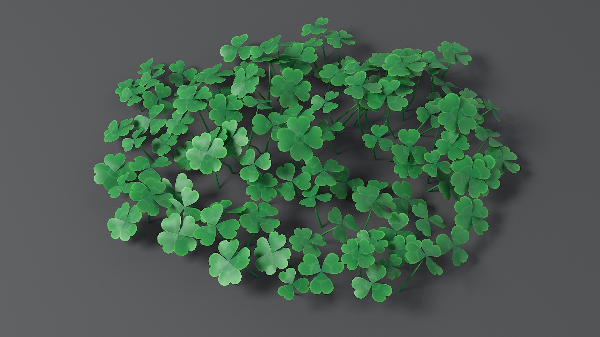 3D Cartoon Clover 09 Model - TurboSquid 2043177