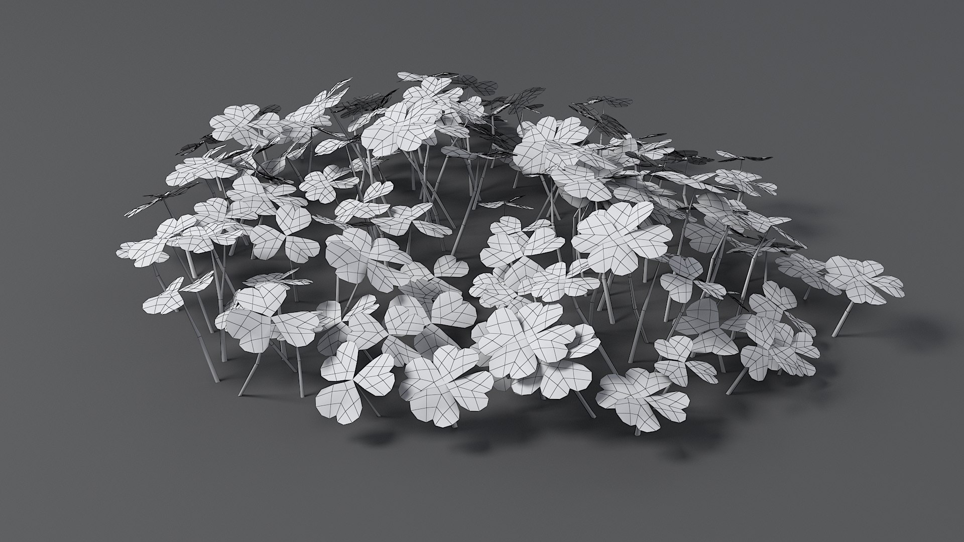 3D Cartoon Clover 09 Model - TurboSquid 2043177