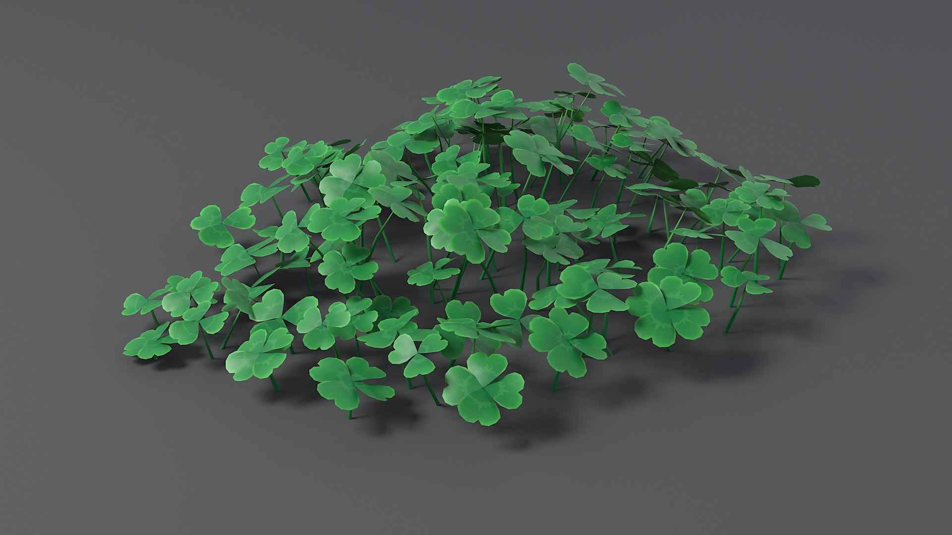 3D Cartoon Clover 09 Model - TurboSquid 2043177