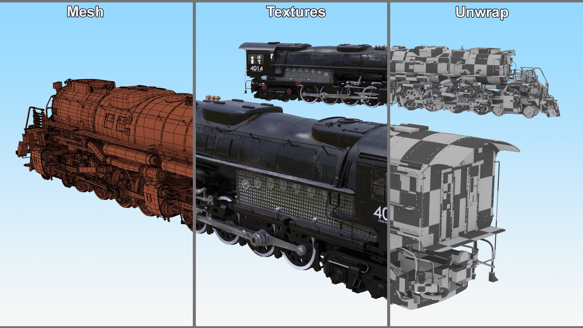 3D Locomotive Big Boy Model - TurboSquid 2279798