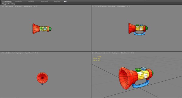 Cartoon loudspeaker trumpet Low-poly 3D model 3D model - TurboSquid 1961586