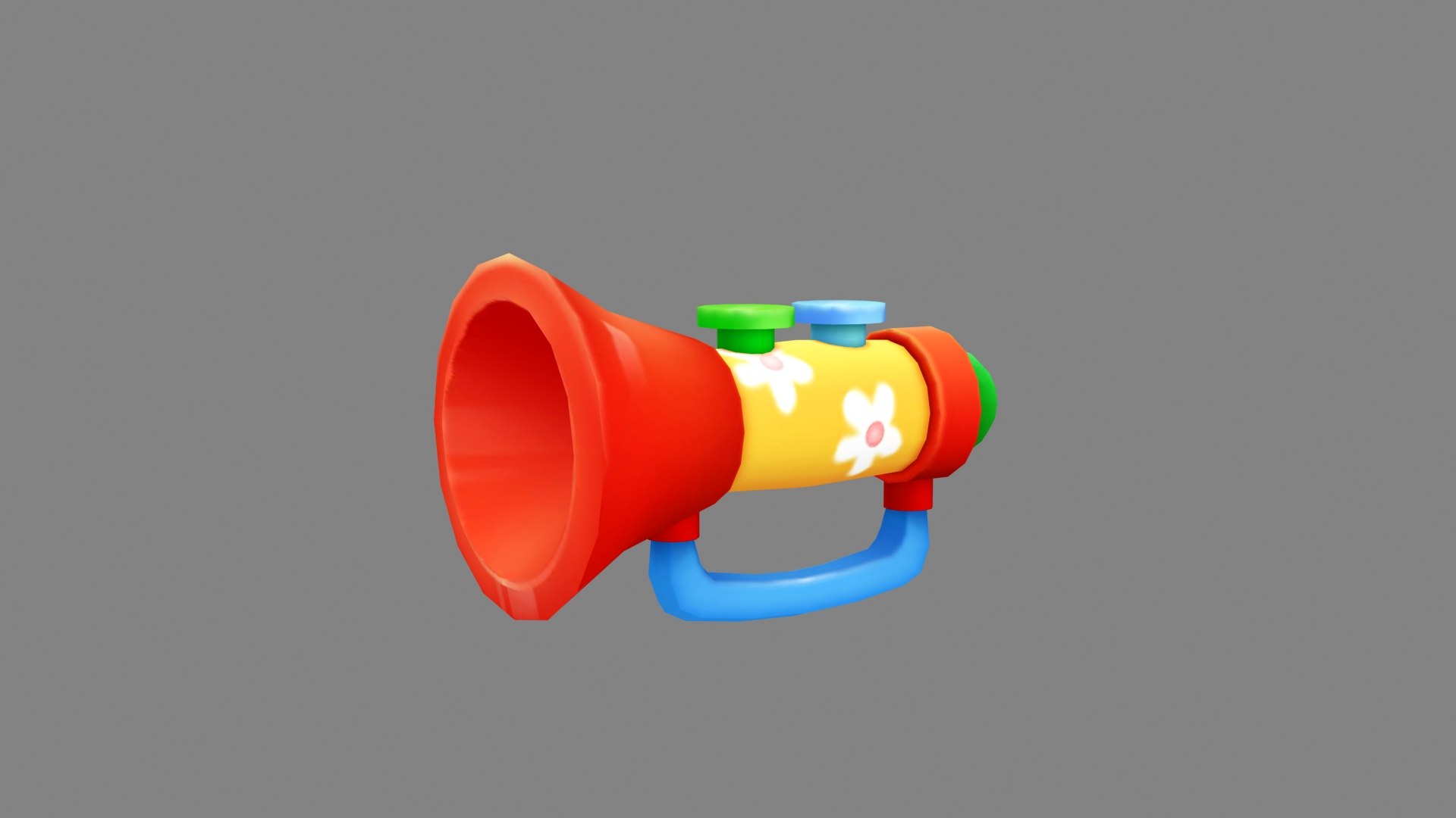 Cartoon Loudspeaker Trumpet Low-poly 3D Model 3D Model - TurboSquid 1961586