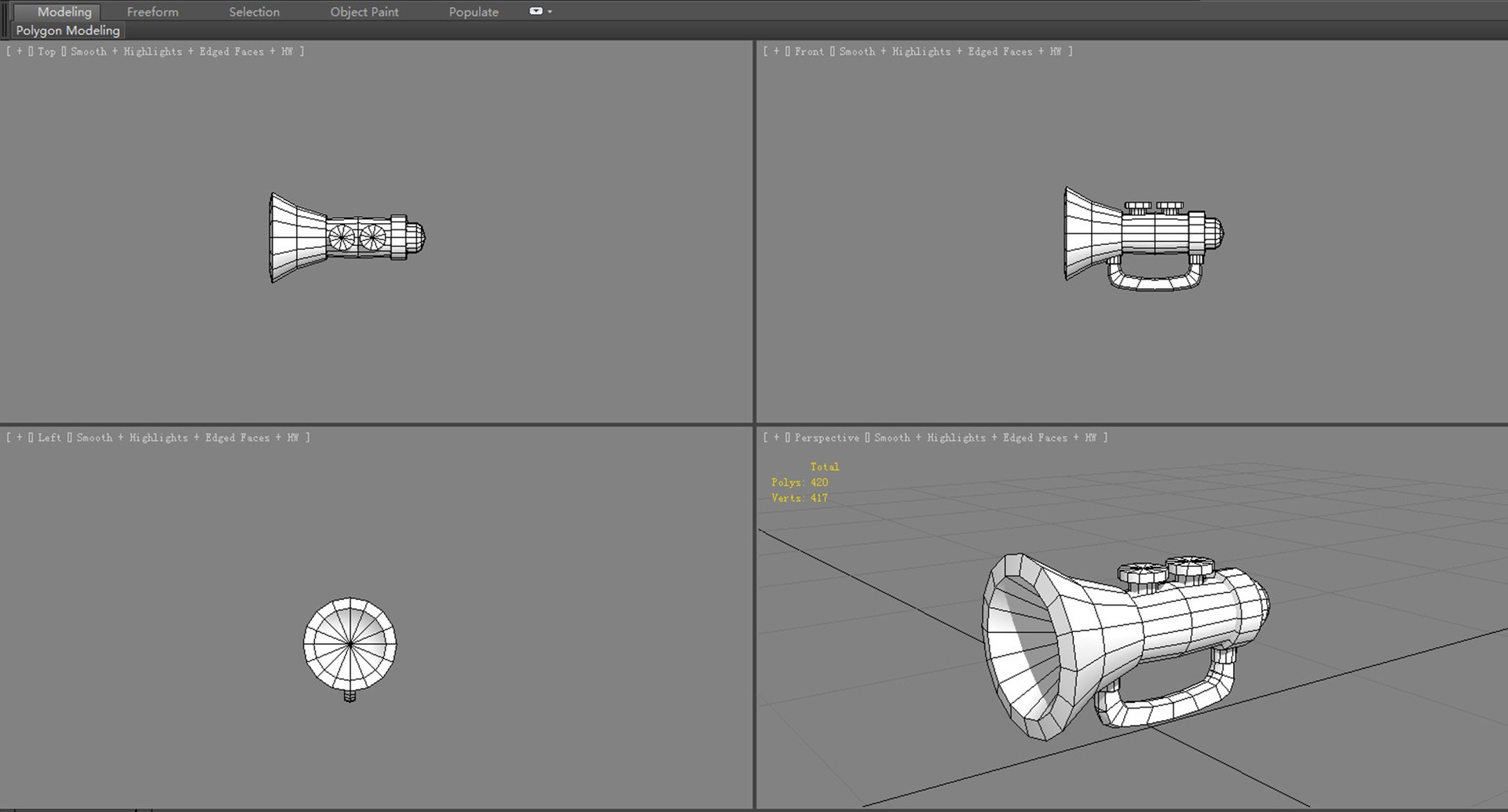 Cartoon Loudspeaker Trumpet Low-poly 3D Model 3D Model - TurboSquid 1961586