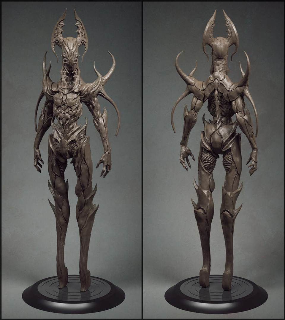 3d model of alien