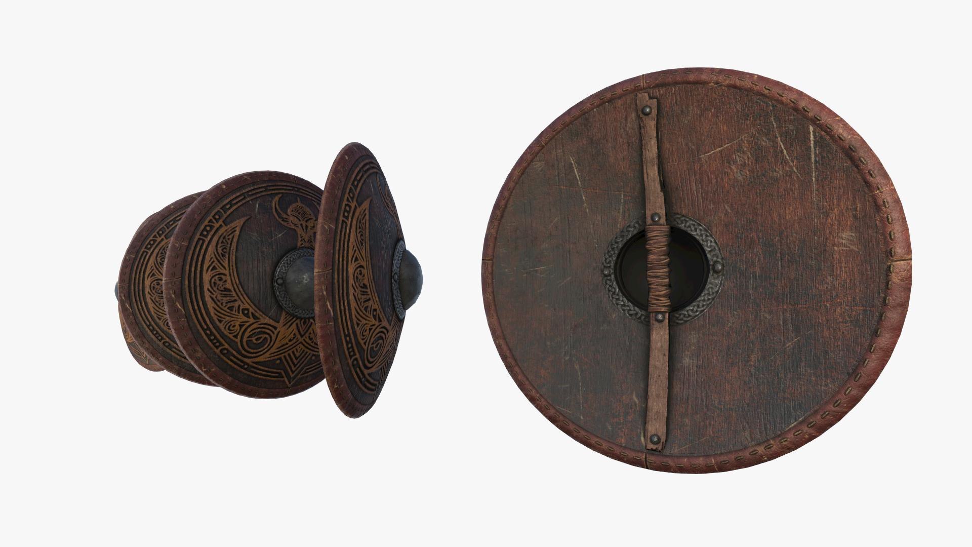 Fantasy Shield RPG Viking Lenticular Round Heater Medieval Templar ...