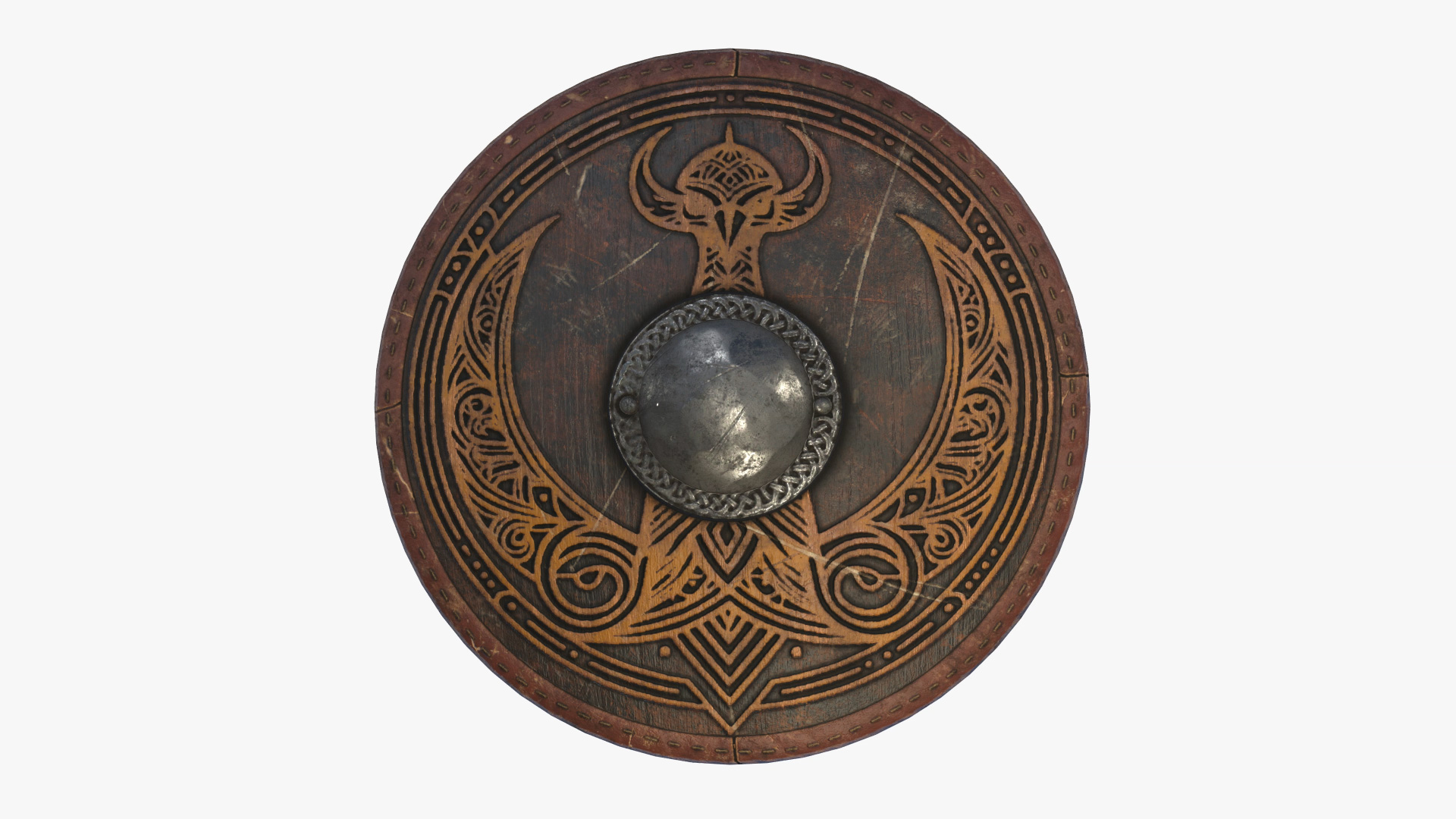 Fantasy Shield RPG Viking Lenticular Round Heater Medieval Templar ...