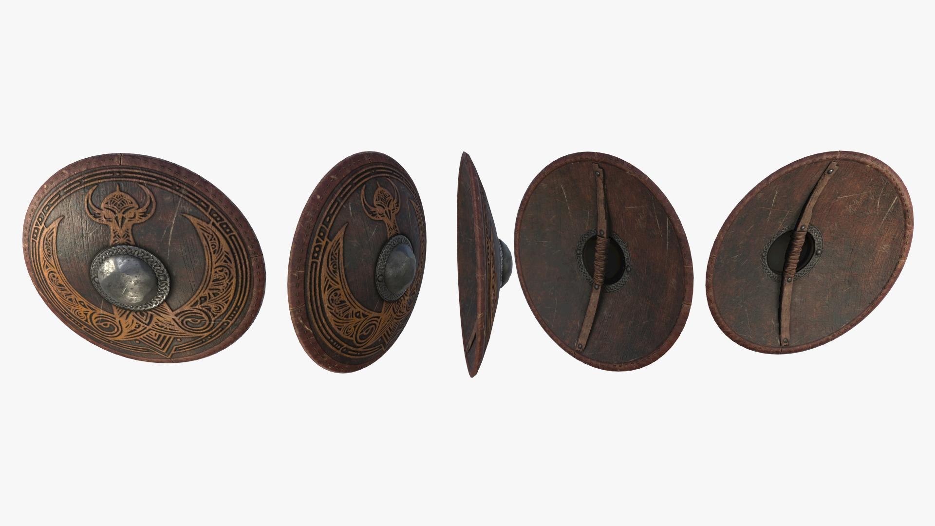 Fantasy Shield RPG Viking Lenticular Round Heater Medieval Templar ...