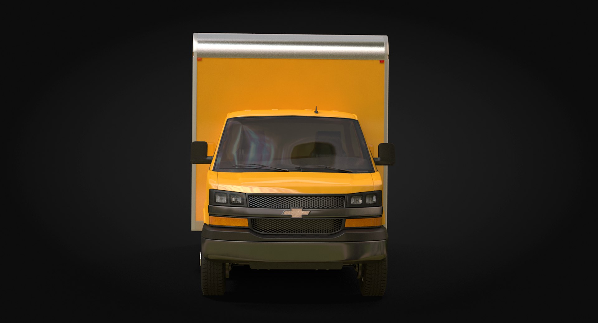 3D Chevrolet Express Box Truck - TurboSquid 1303571