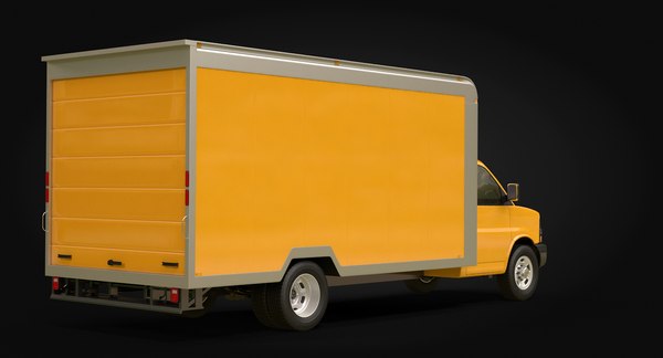 3D chevrolet express box truck - TurboSquid 1303571
