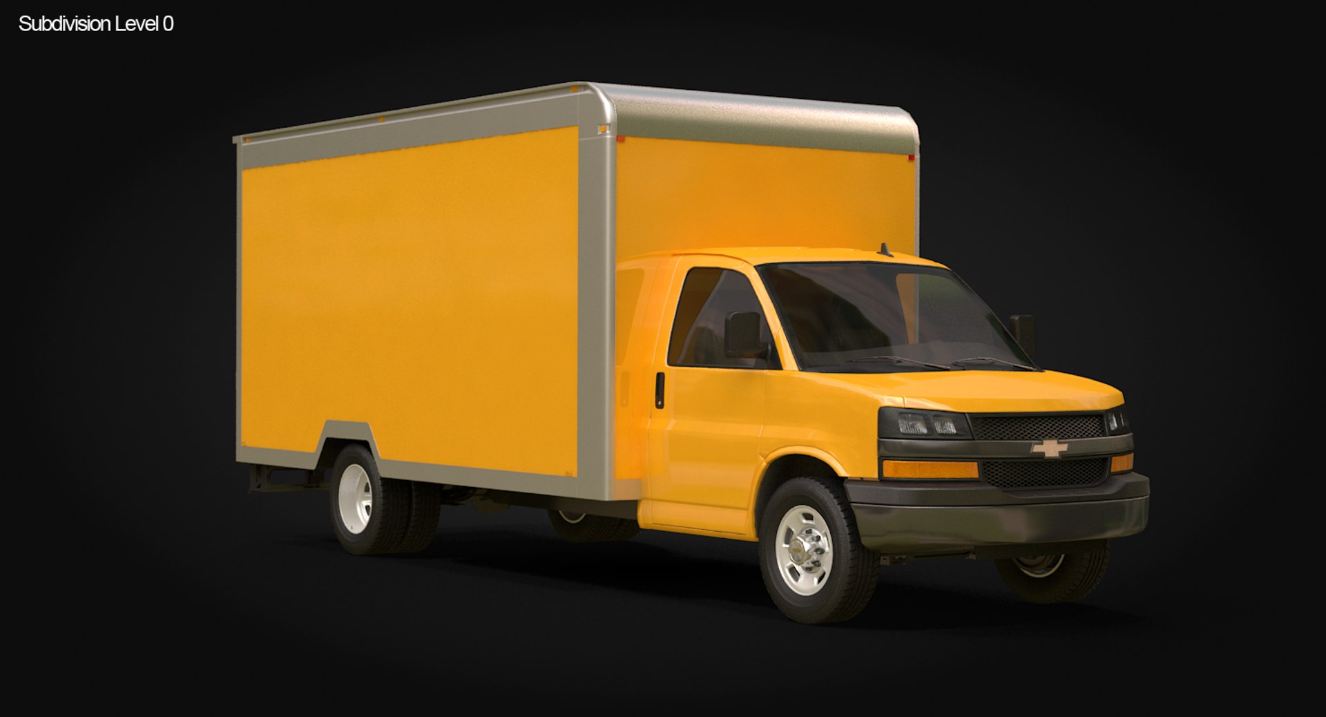 3D Chevrolet Express Box Truck - TurboSquid 1303571