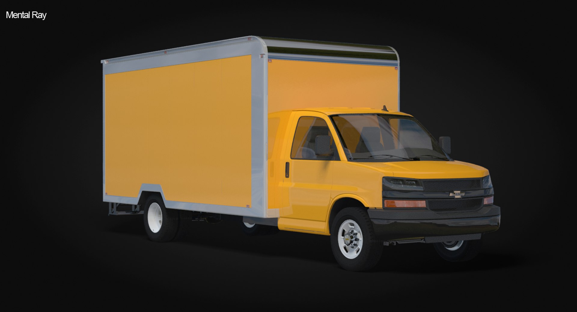 3D Chevrolet Express Box Truck - TurboSquid 1303571