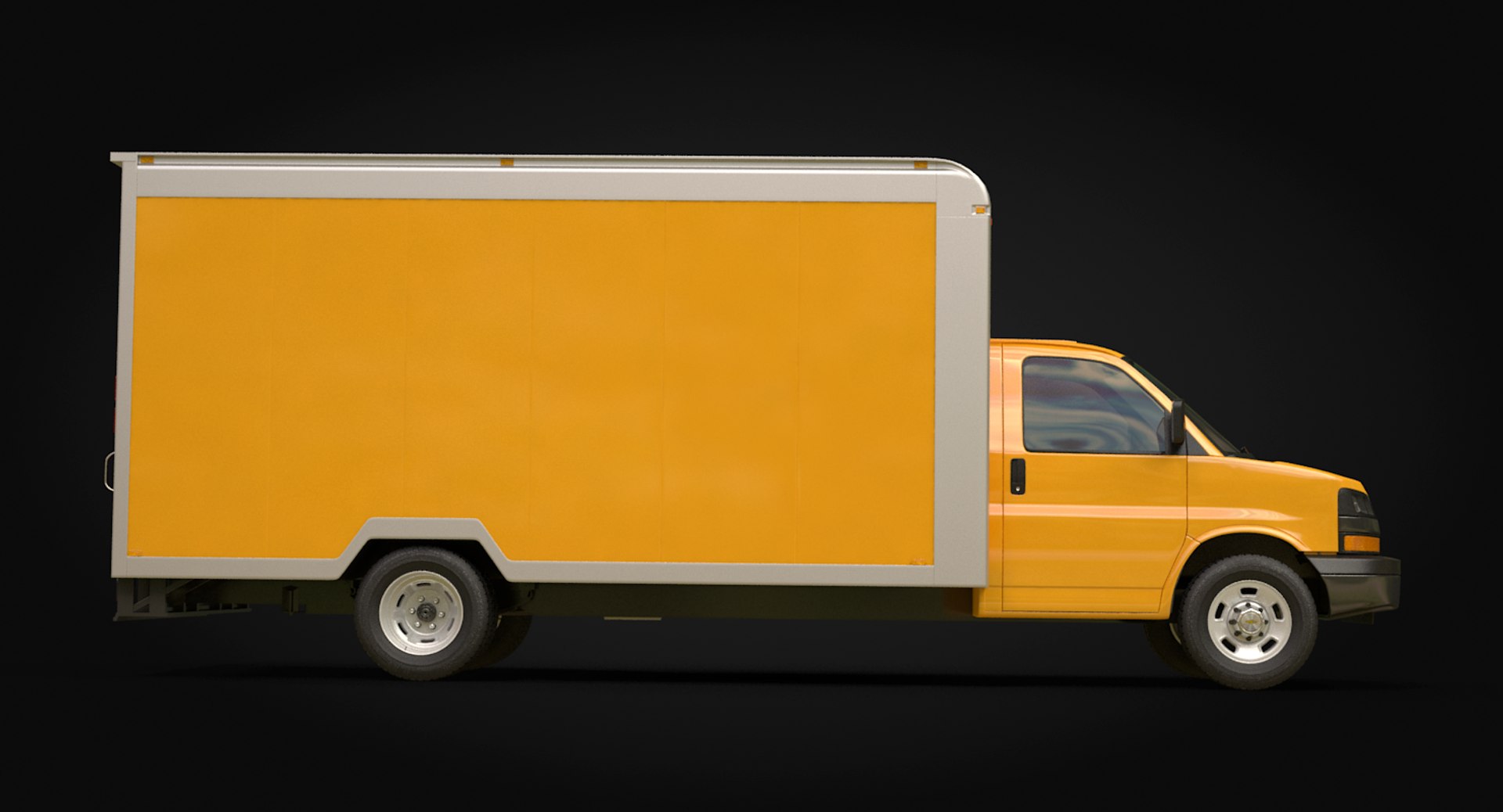 3D Chevrolet Express Box Truck - TurboSquid 1303571