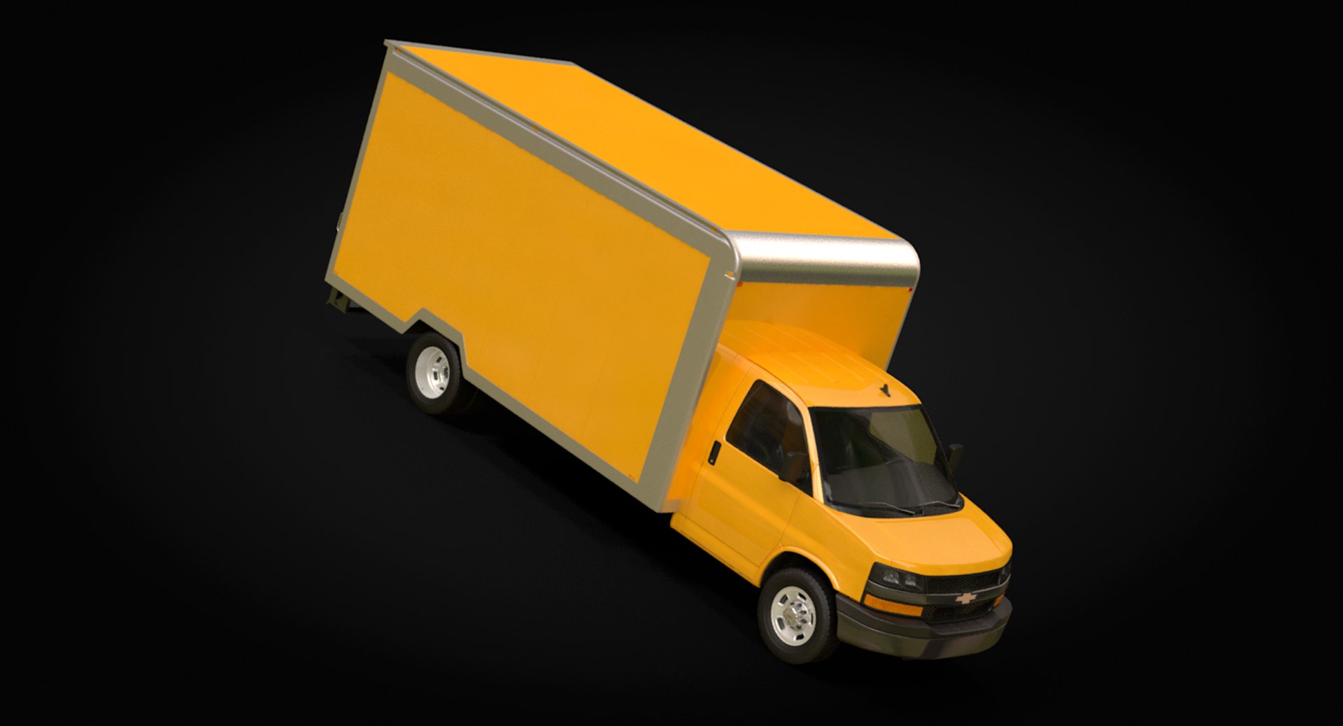 3D Chevrolet Express Box Truck - TurboSquid 1303571