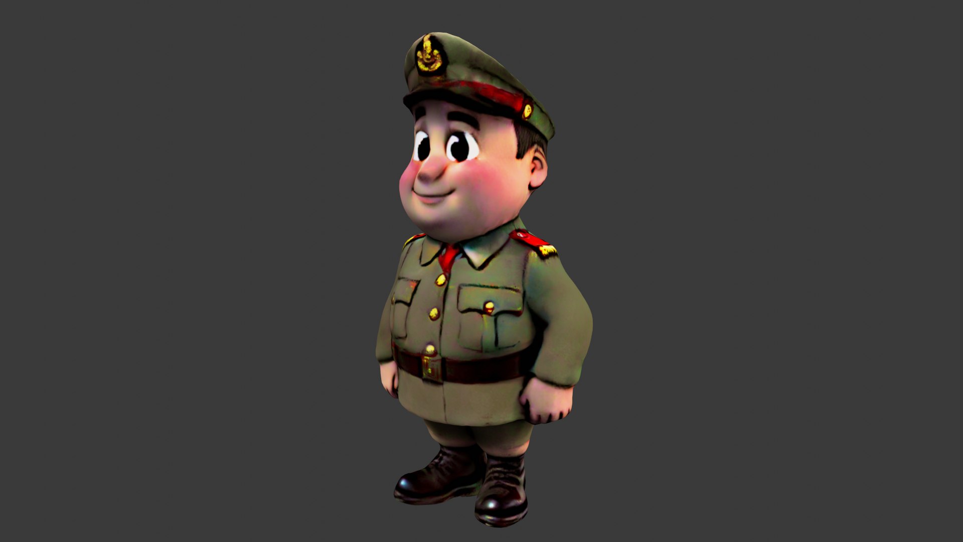 3D WW1 Fat Soldier - TurboSquid 2127985