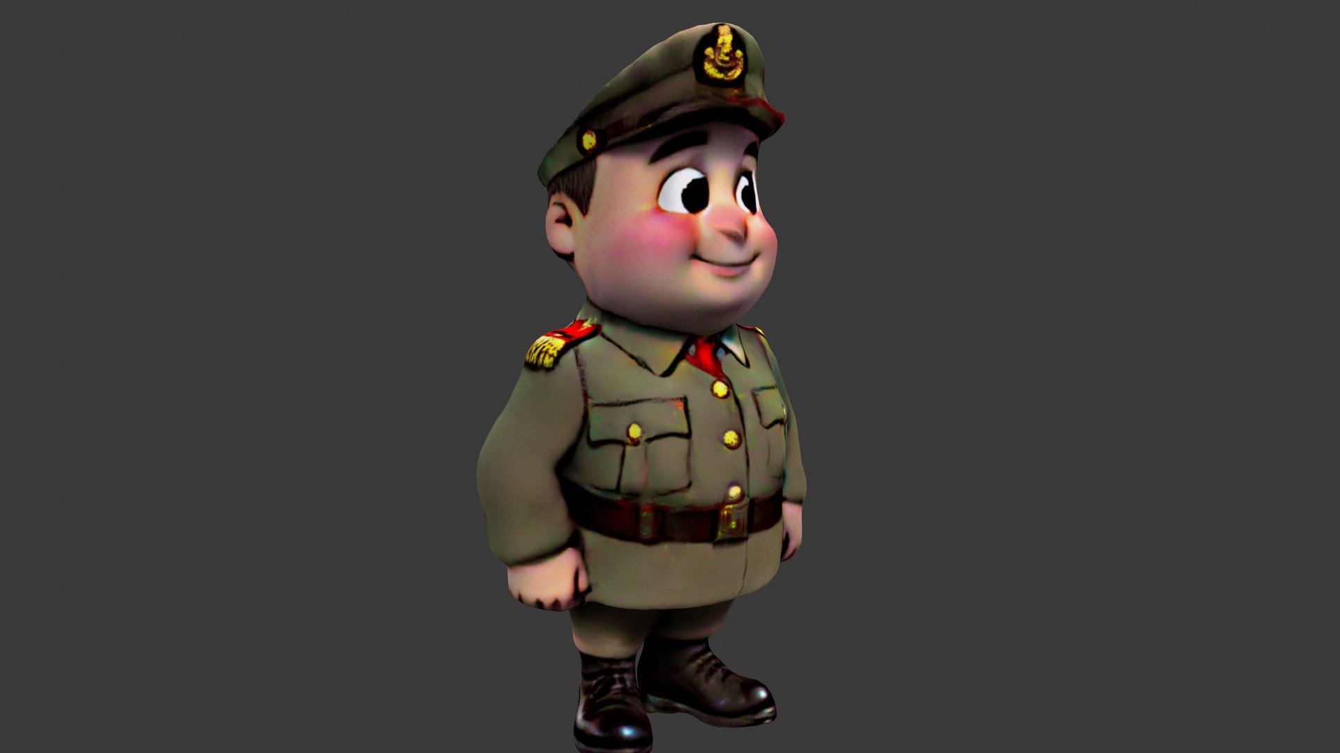 3D WW1 Fat Soldier - TurboSquid 2127985