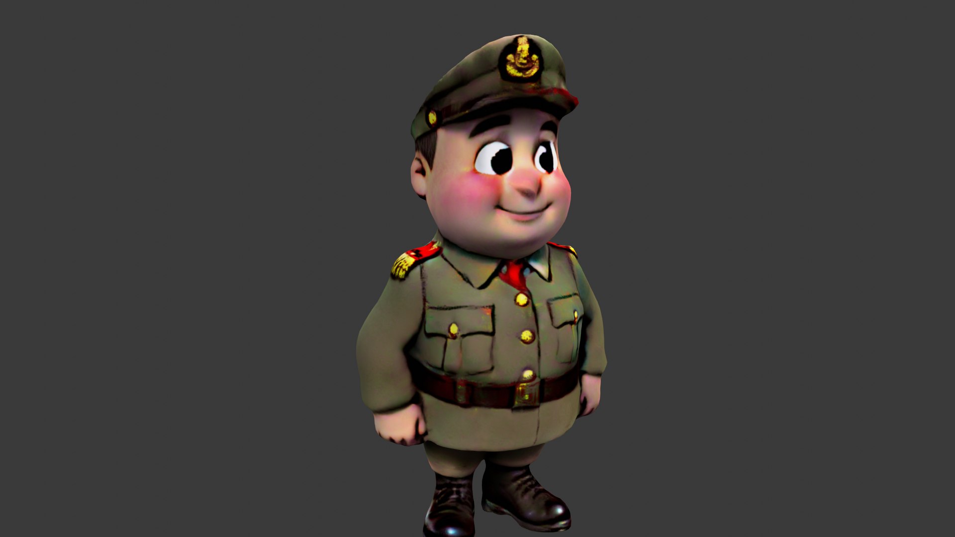 3D WW1 Fat Soldier - TurboSquid 2127985