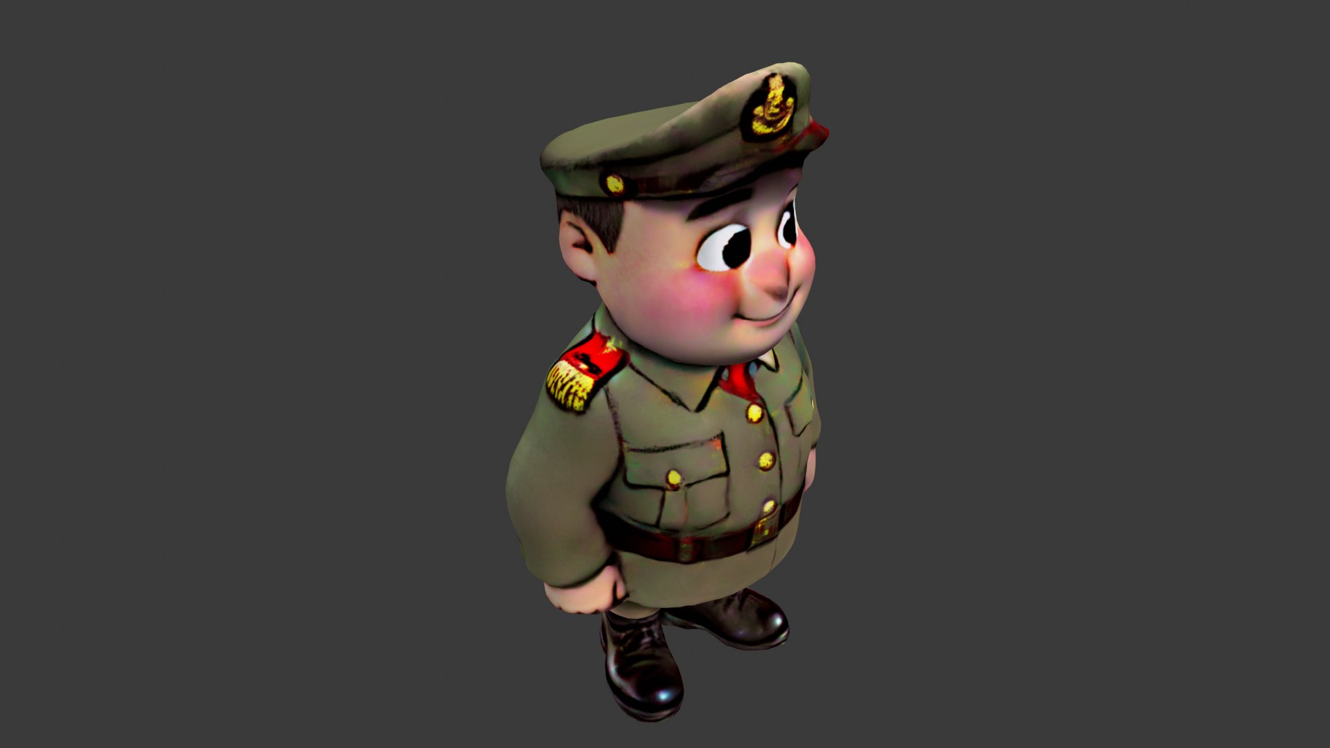 3D WW1 Fat Soldier - TurboSquid 2127985