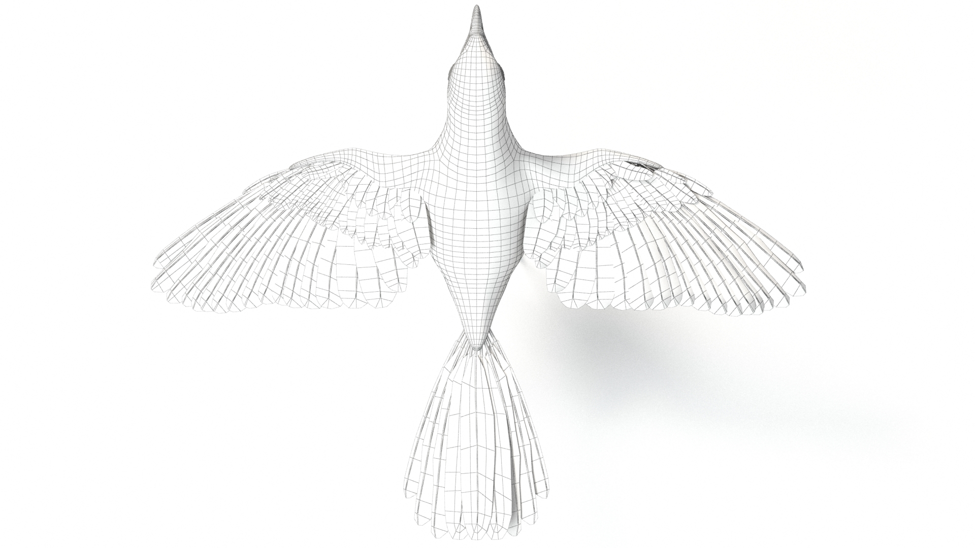 3D blue nightingale bird - TurboSquid 1701773