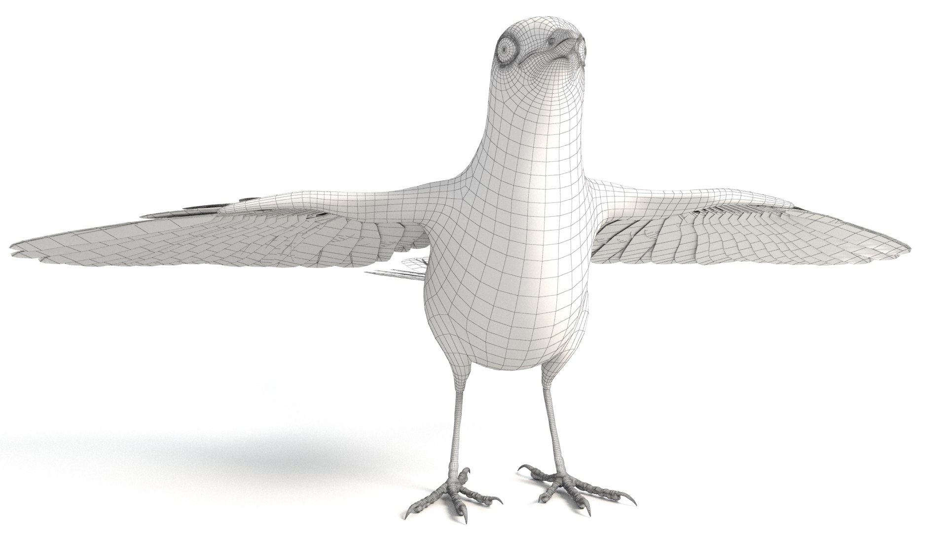 3D Blue Nightingale Bird - TurboSquid 1701773