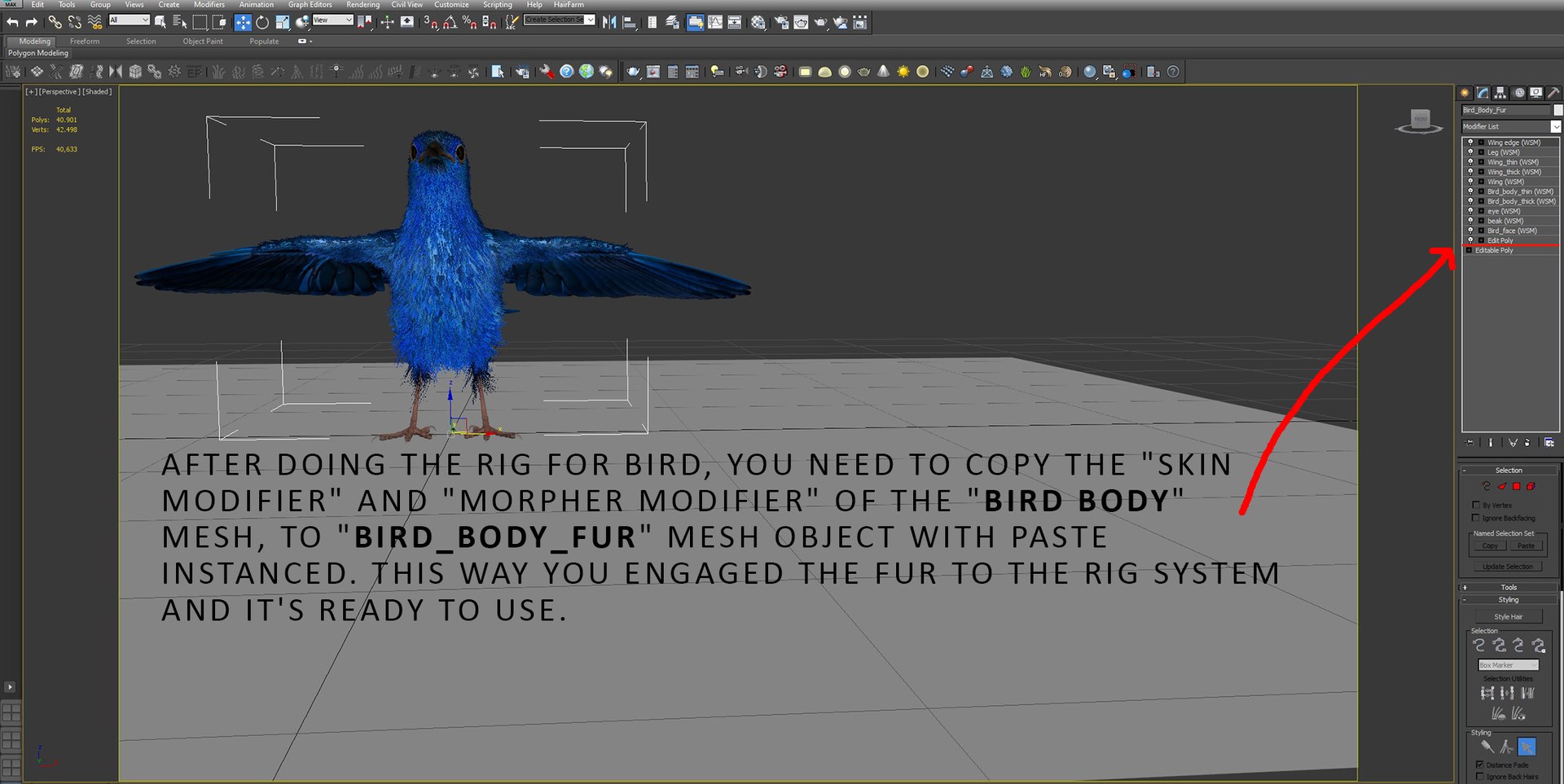 3D Blue Nightingale Bird - TurboSquid 1701773