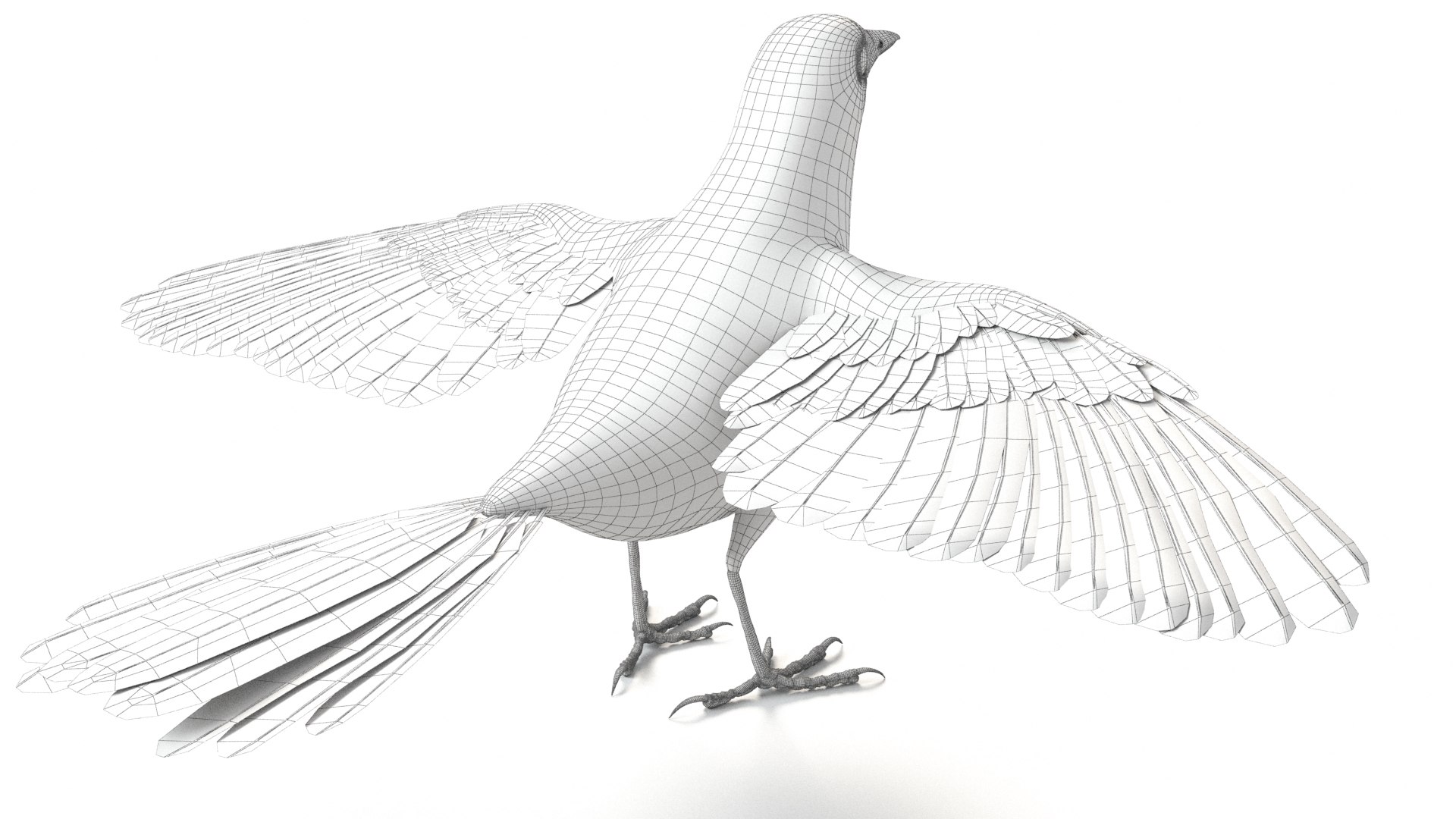 3D Blue Nightingale Bird - TurboSquid 1701773