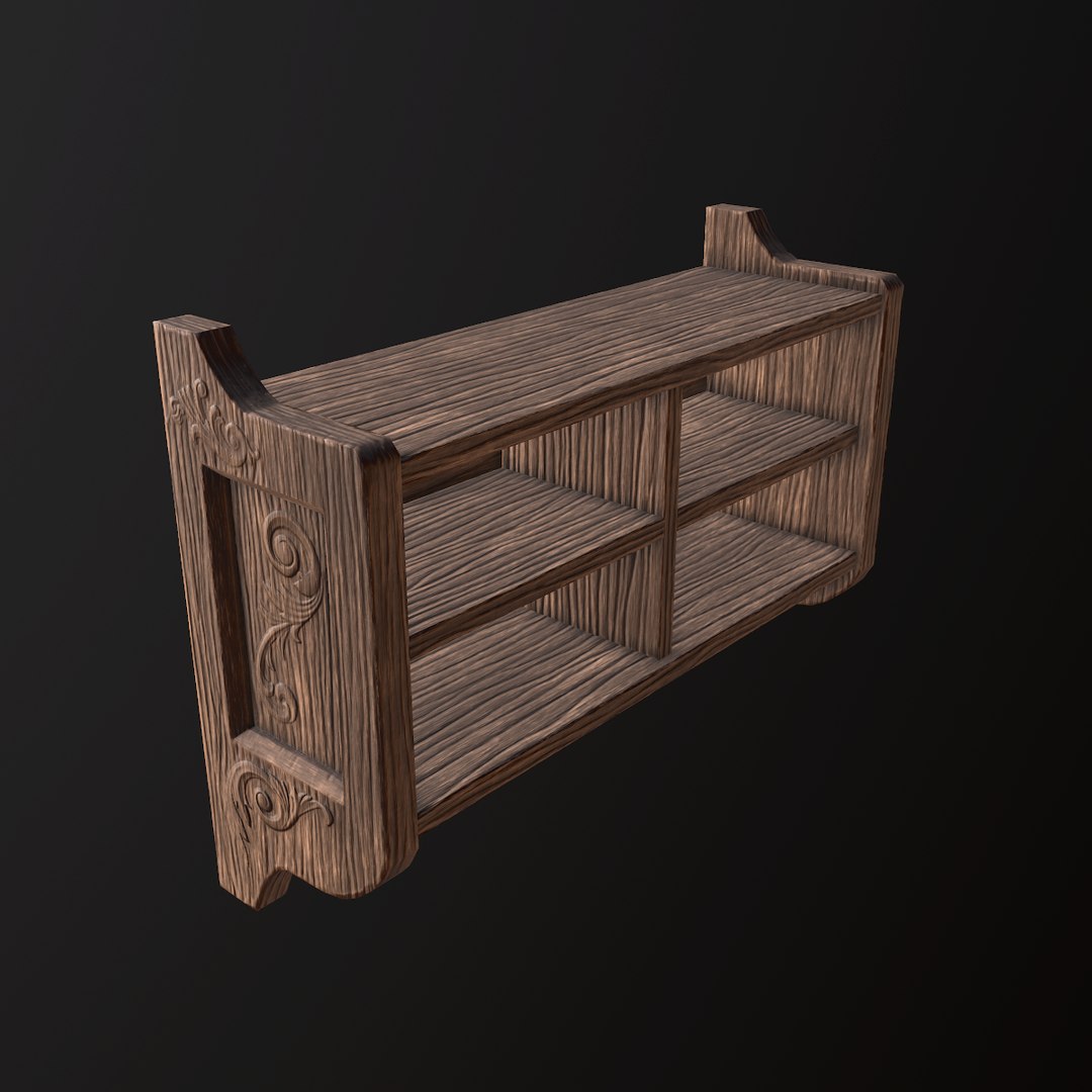 Pbr Ready Bookshelf 3D Model - TurboSquid 1215178