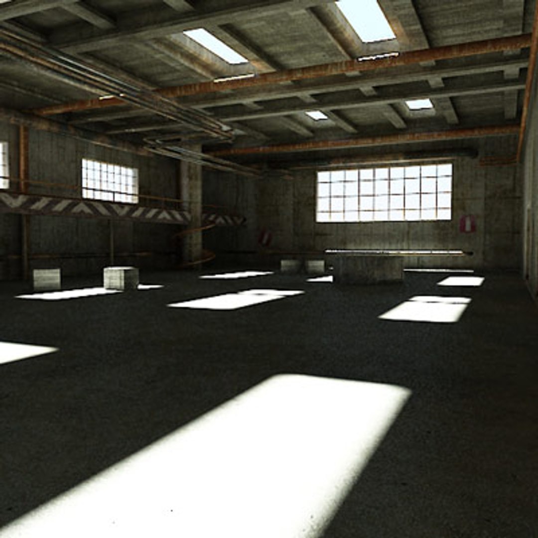 3d Old Warehouse Model