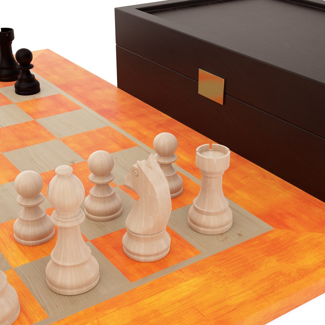 Competition Chess Board with Box model - TurboSquid 2166159
