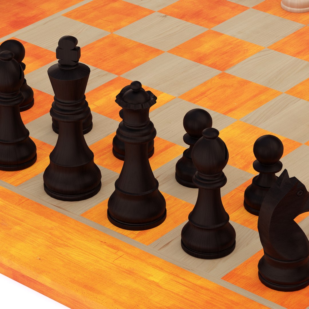 Competition Chess Board With Box Model - TurboSquid 2166159