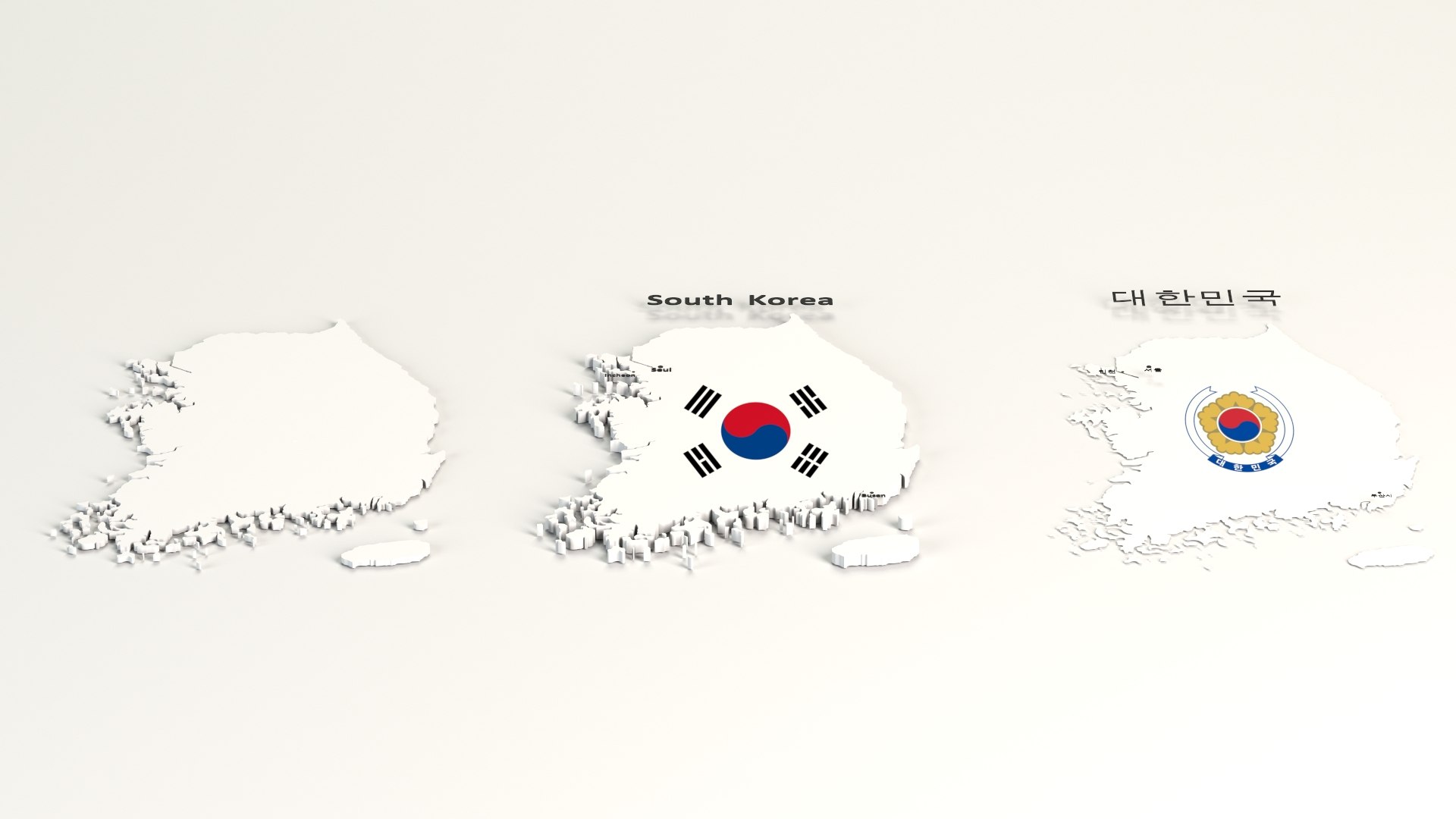 South Korea 3D Model - TurboSquid 1254939