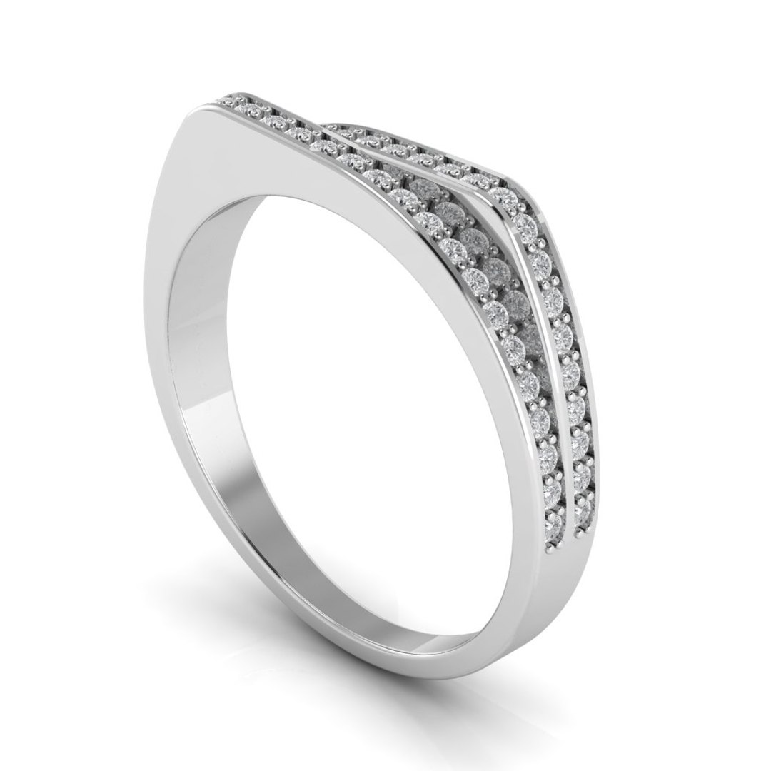 3D Double Split Crown Engagement Ring - TurboSquid 1490810
