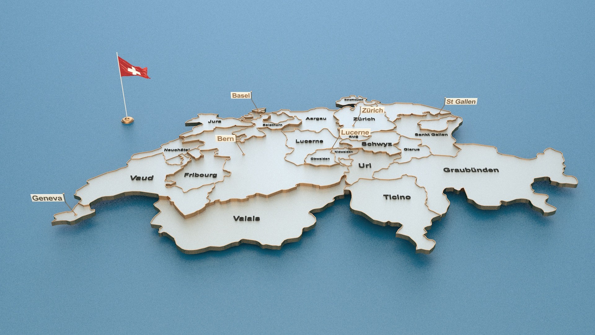 3D Switzerland Animation - TurboSquid 1410427