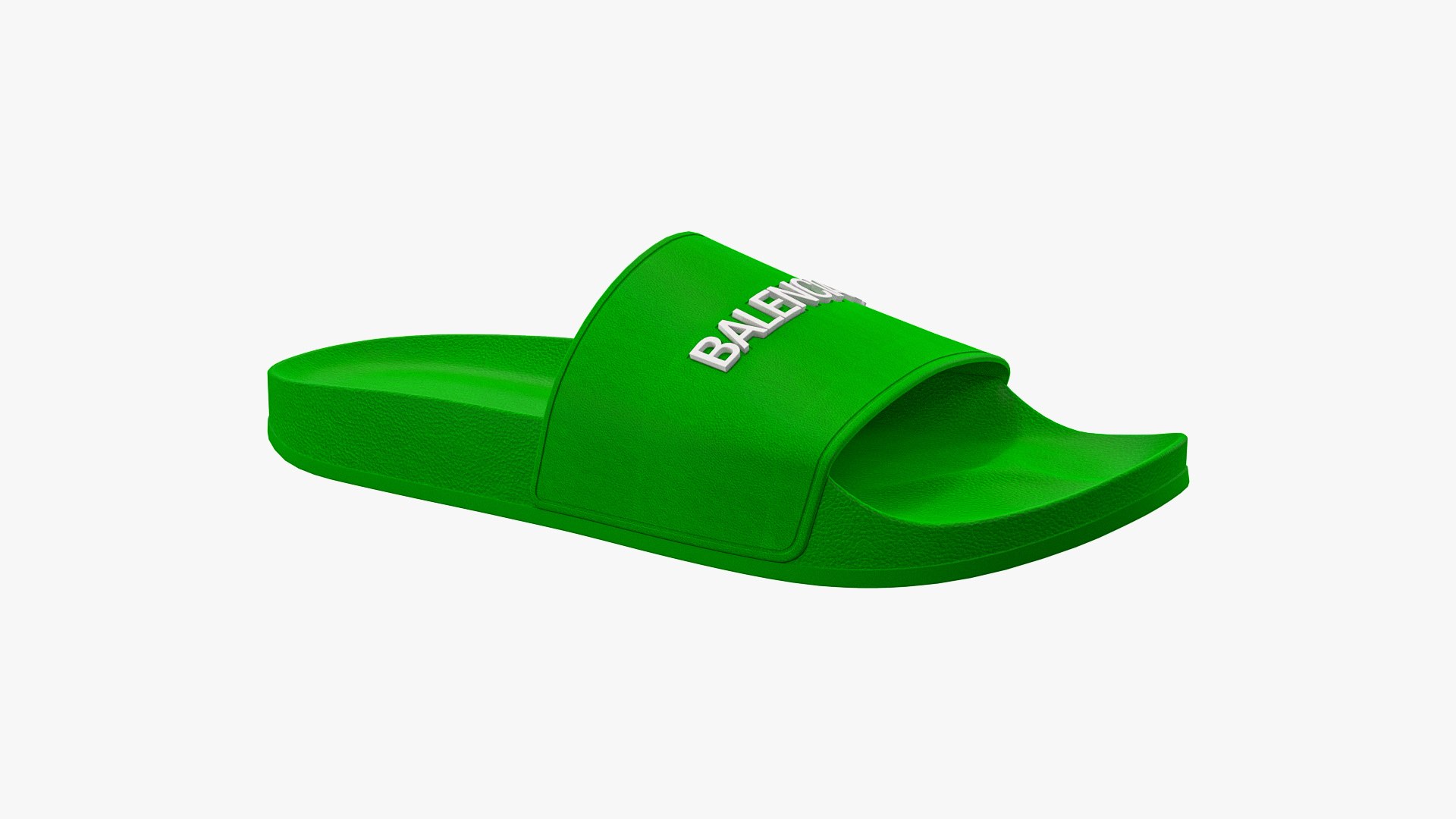 Balenciaga Slide Sandals Green 3D Model - TurboSquid 1989629