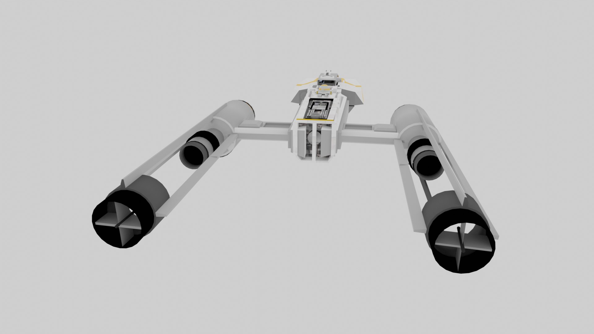 3D Model Star Wars Y-Wing With Interior - TurboSquid 1840688