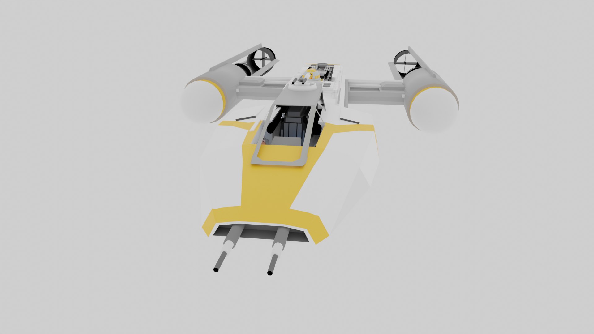 3D Model Star Wars Y-Wing With Interior - TurboSquid 1840688