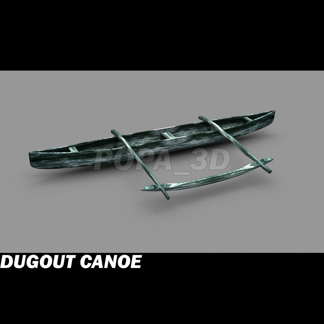 3d Canoe Dugout