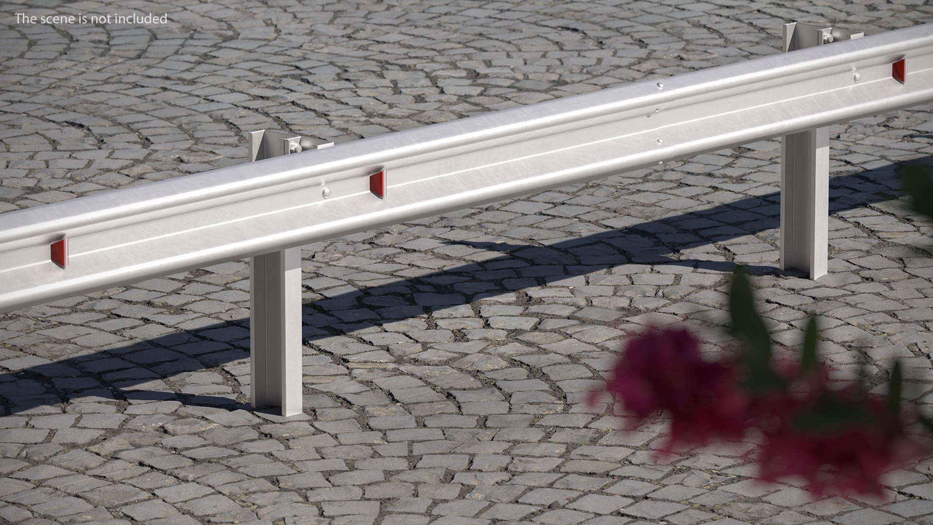 3D metal highway guardrail - TurboSquid 1520987