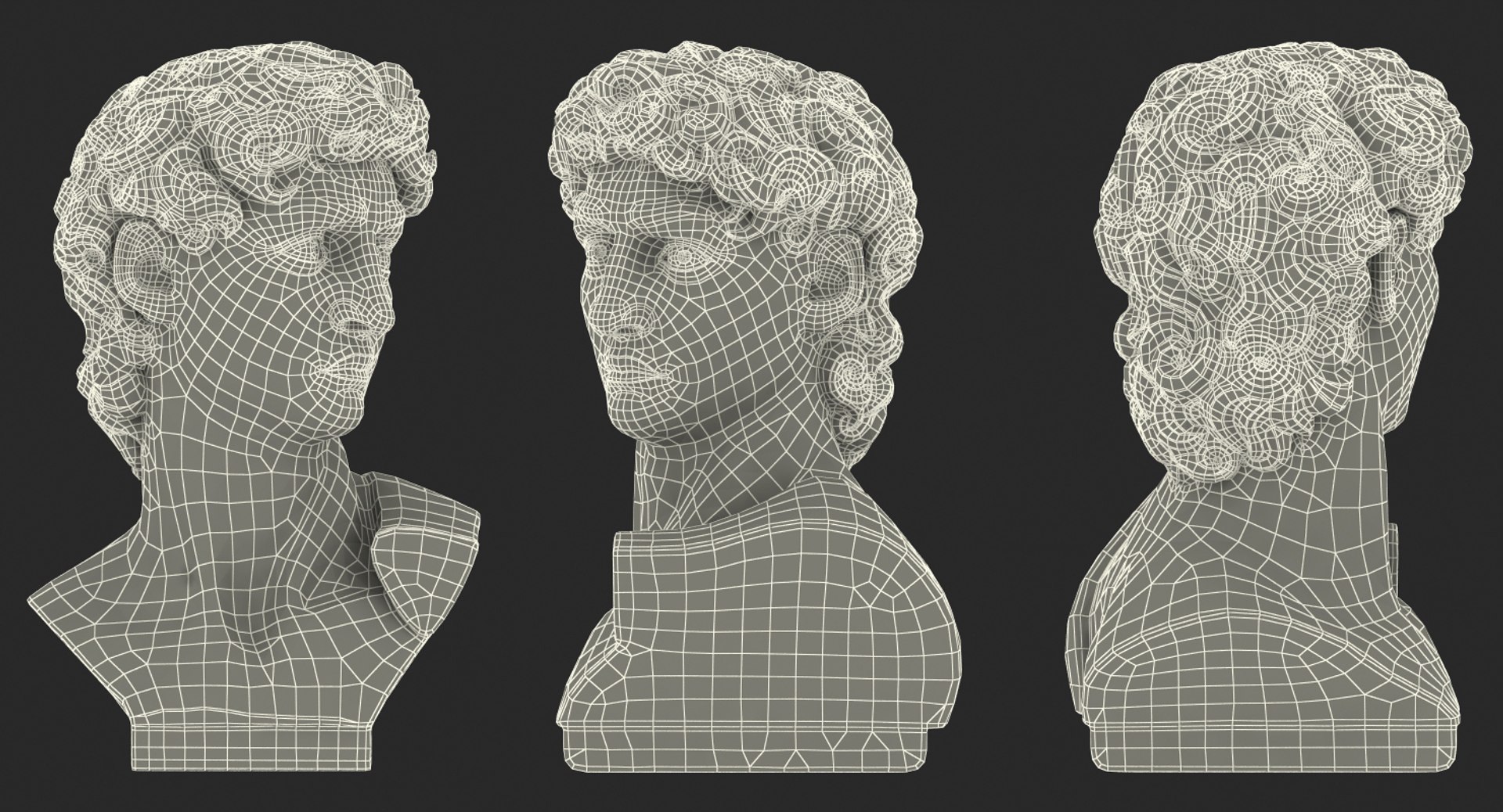 3D Stone Statues 3 Model - TurboSquid 1512577