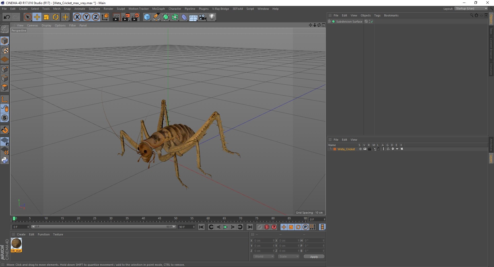 3D Model Weta Cricket - TurboSquid 2211855