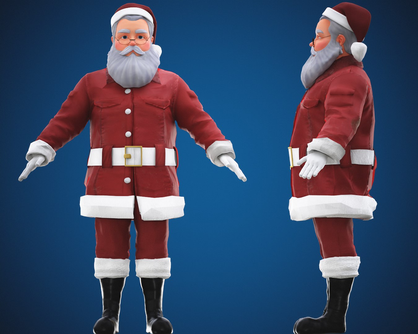 Santa Claus Rigged Model - TurboSquid 2003476