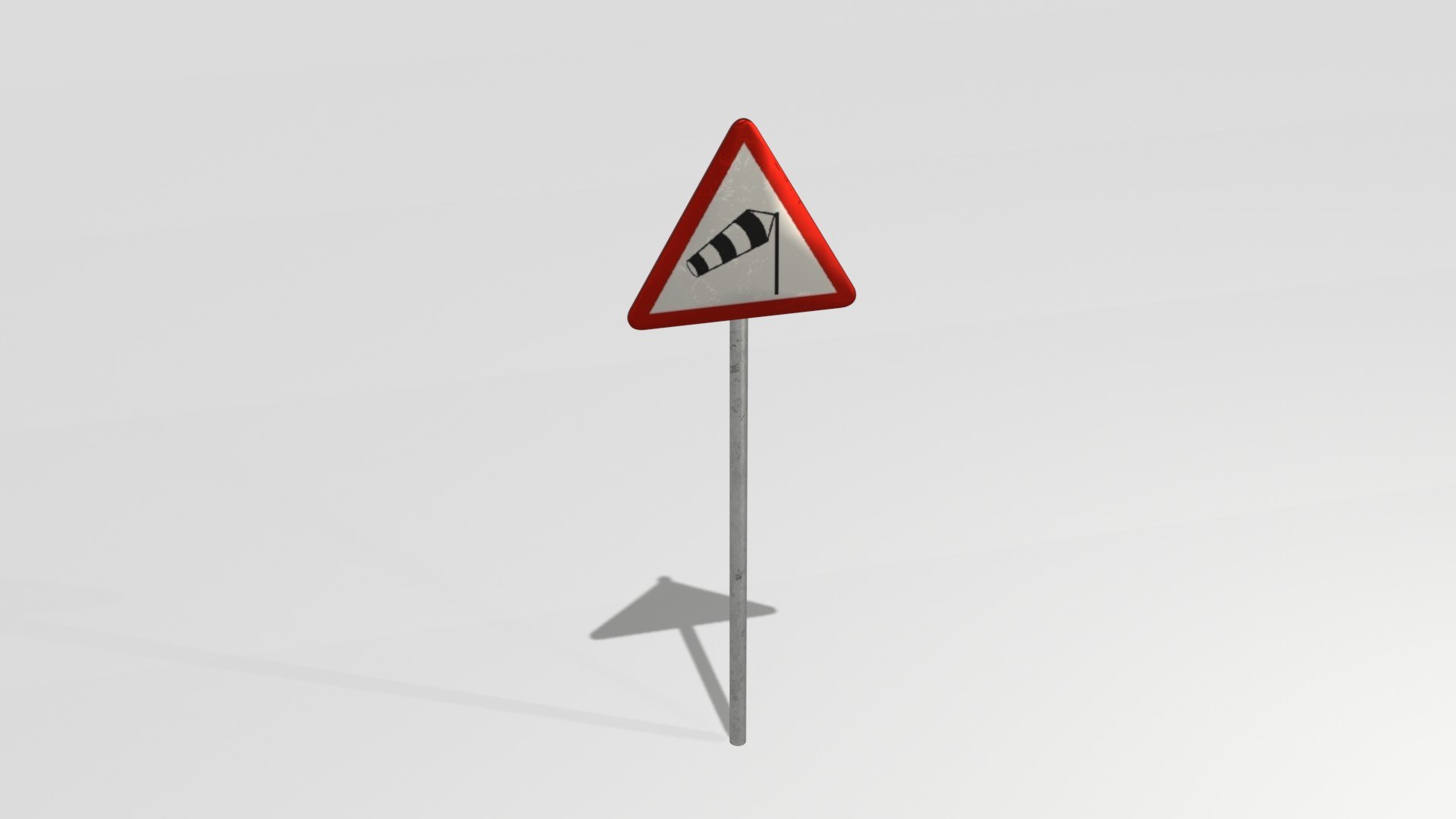 Traffic Sign Wind 3D Model - TurboSquid 2144289