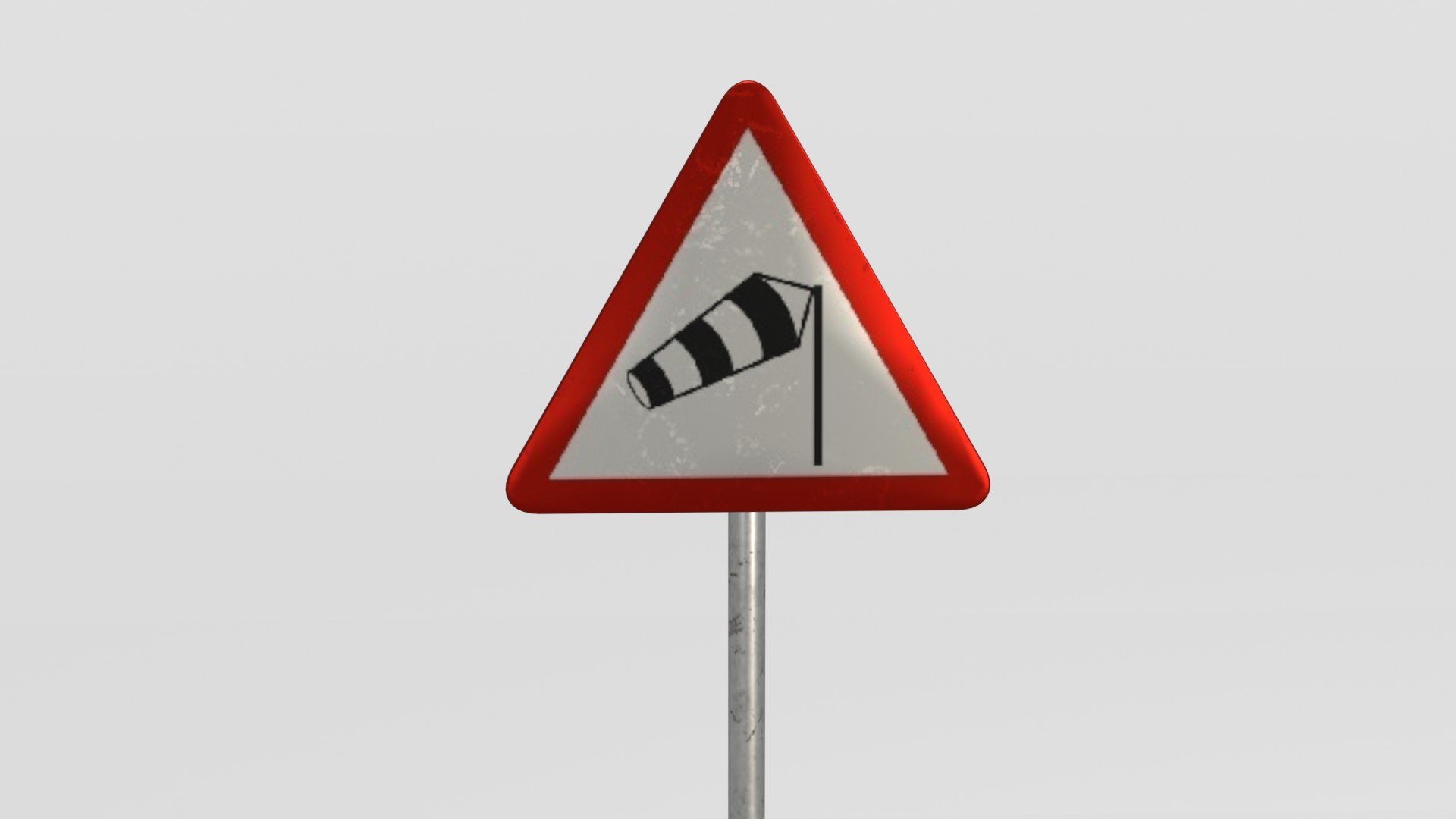Traffic Sign Wind 3D Model - TurboSquid 2144289