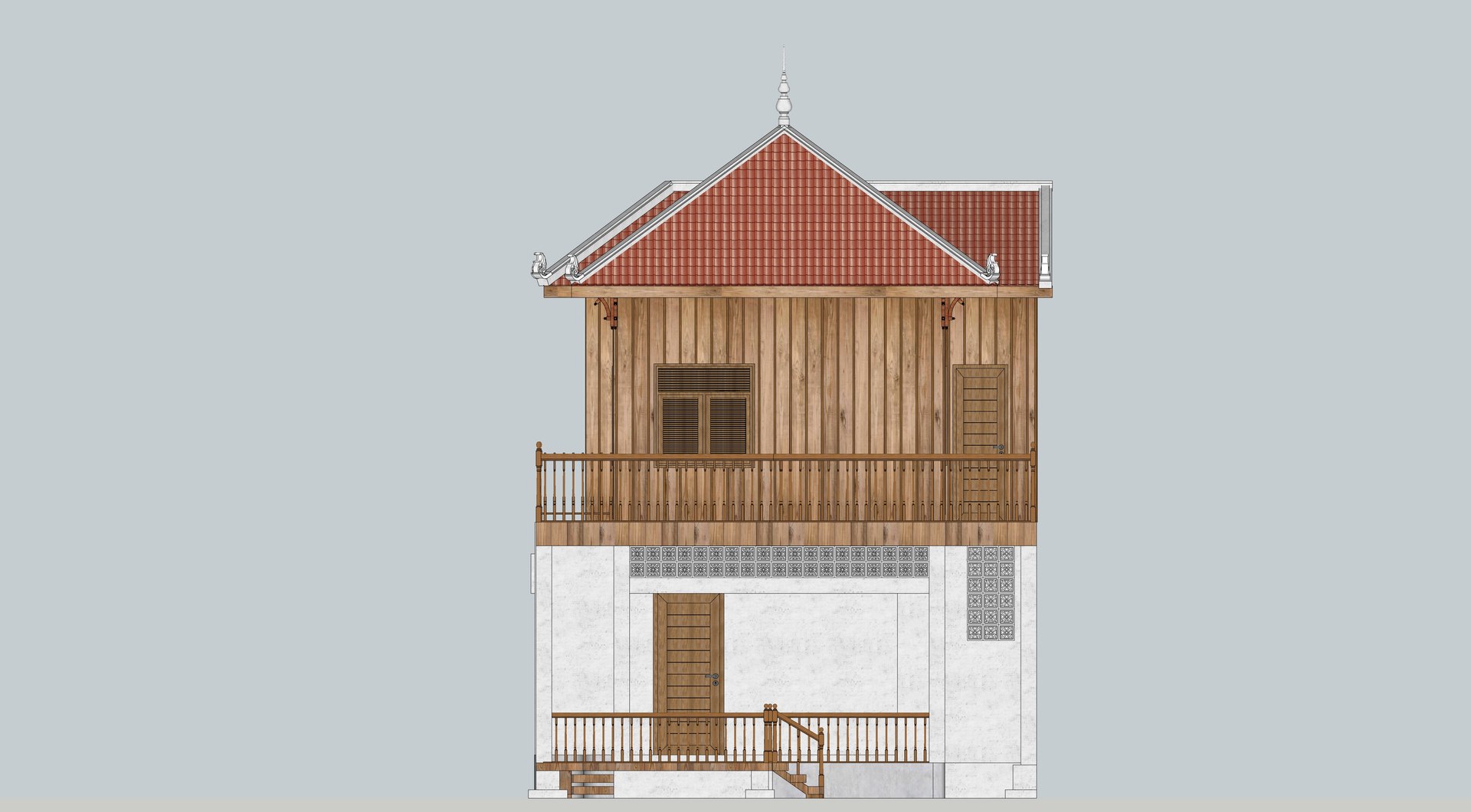 Khmer Vacation House 3D - TurboSquid 1997057