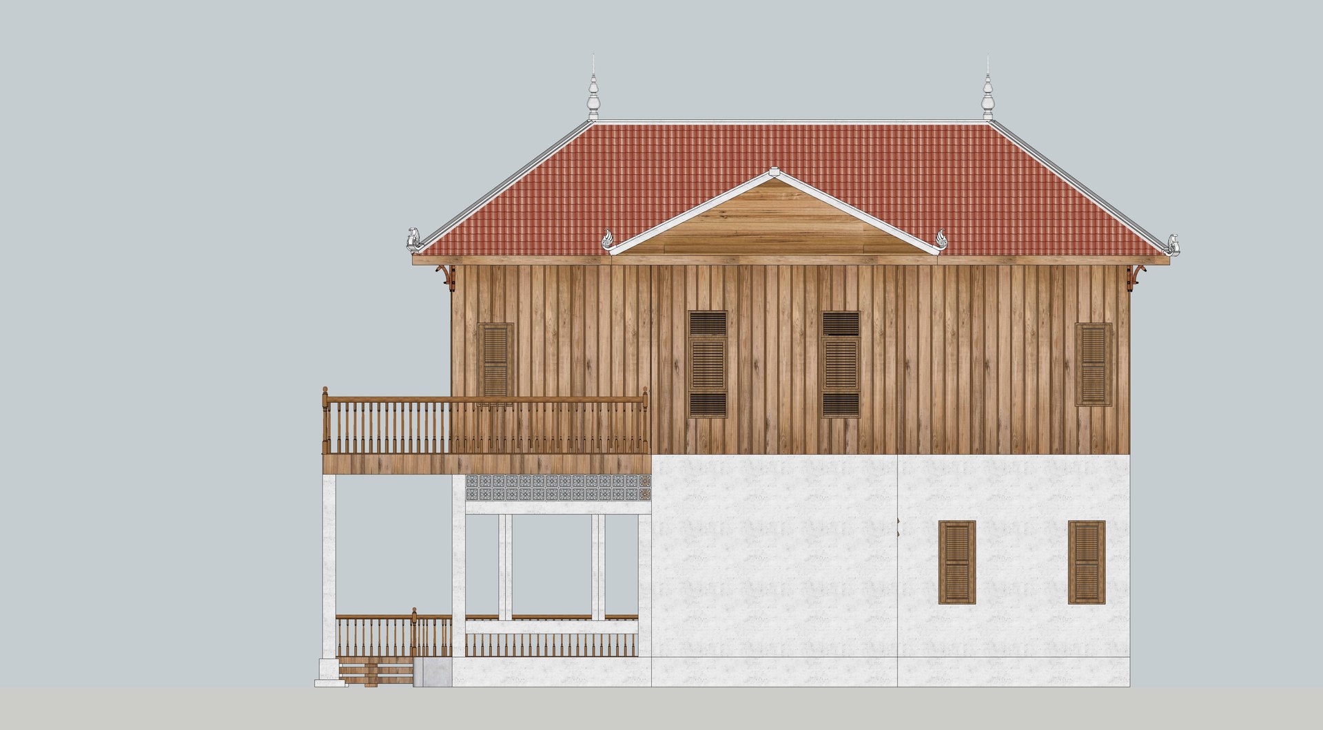 Khmer Vacation House 3D - TurboSquid 1997057