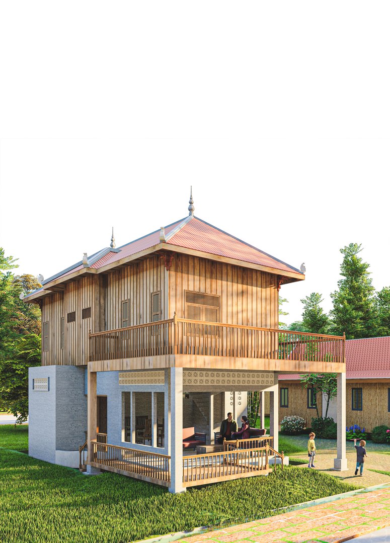 Khmer Vacation House 3D - TurboSquid 1997057