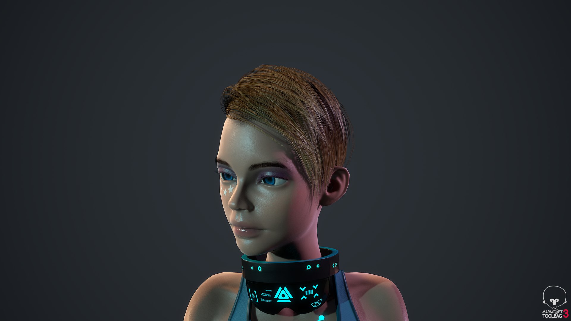 3D Model Girl Gamer - TurboSquid 1412937