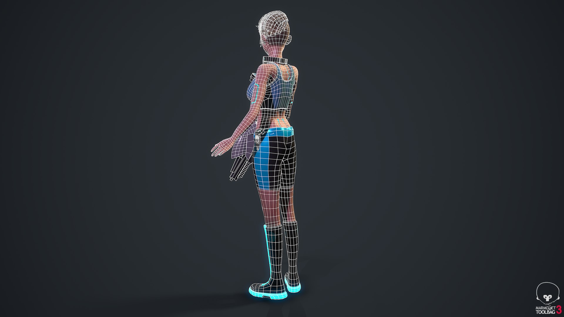 3D Model Girl Gamer - TurboSquid 1412937