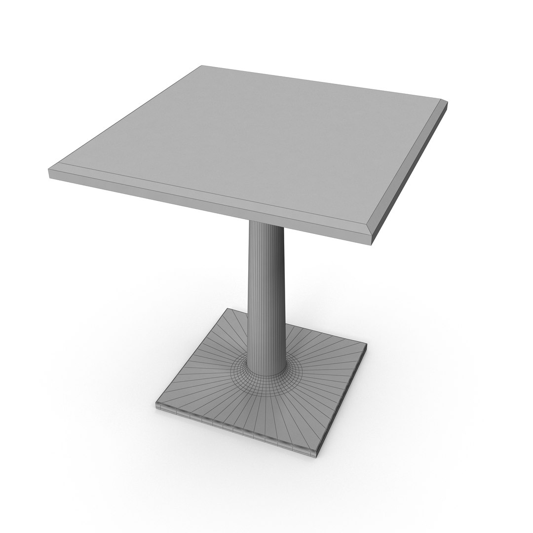 3D Cafe Restaurant Table Model - TurboSquid 1307970