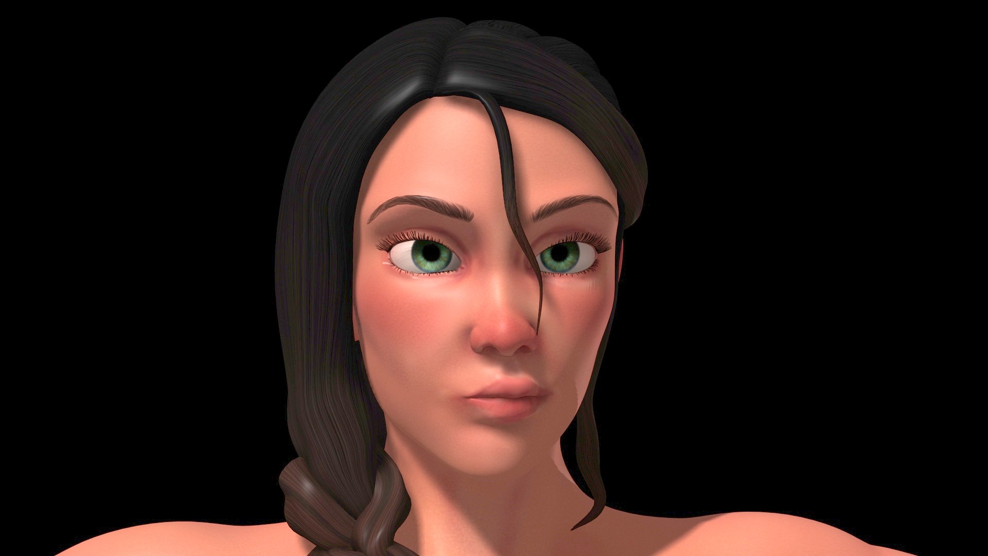 3D Full Female Body Model With Rig Blendshape And Textures 4k Model ...